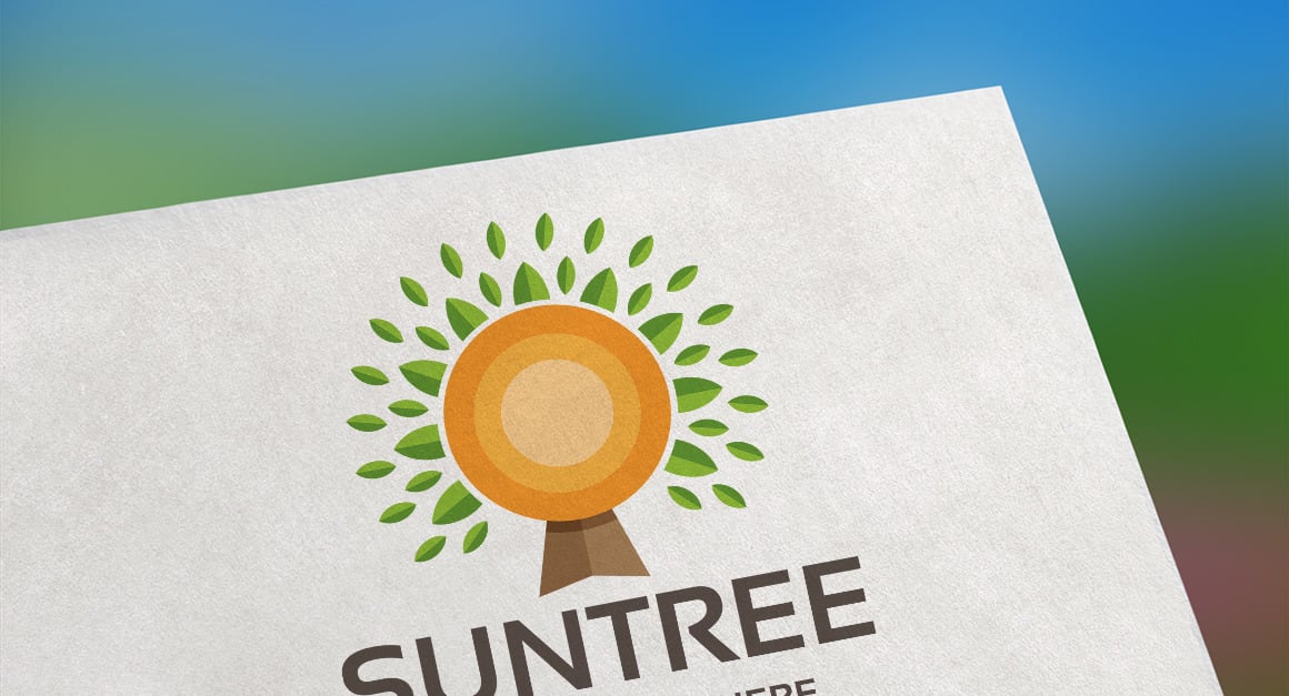 Sun Tree Logo Template #153595 - TemplateMonster