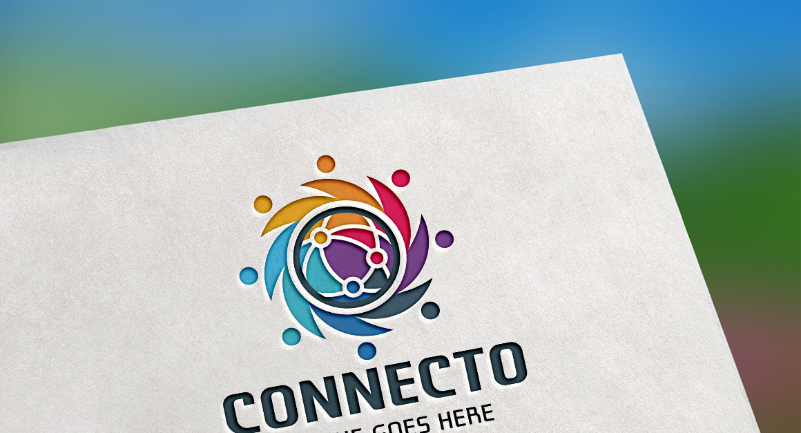 Modèle de logo Connecto #153668 - TemplateMonster