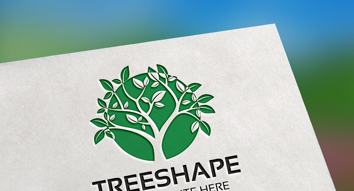 Tree Shape Logo Template #153758 - TemplateMonster