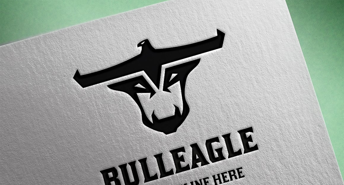 Bull Eagle Logo Template #153844 - TemplateMonster