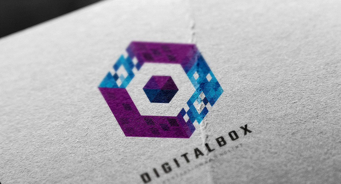 Digital Box Logo Template #153871 - TemplateMonster