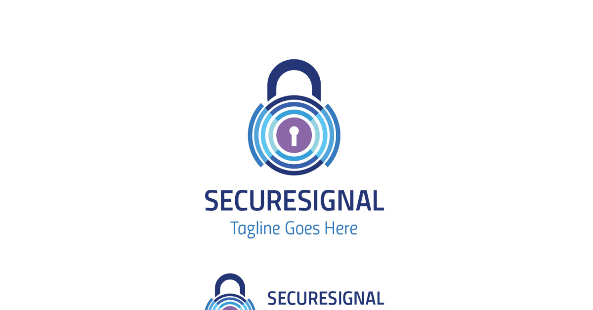 Secure Signal Logo Template #153852 - TemplateMonster