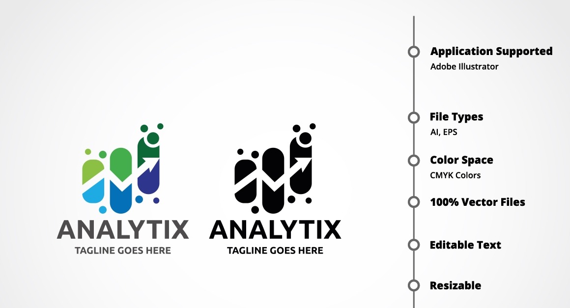 Analytix Logo Template #153994 - TemplateMonster