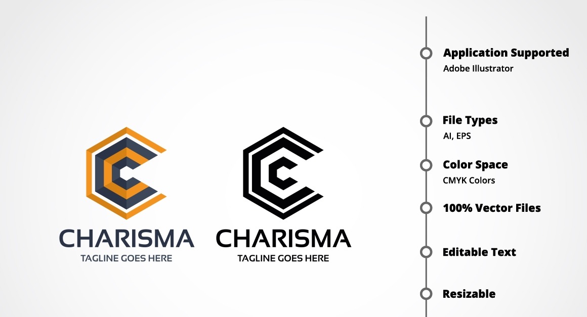Letter C - Charisma Logo Template #153992 - TemplateMonster