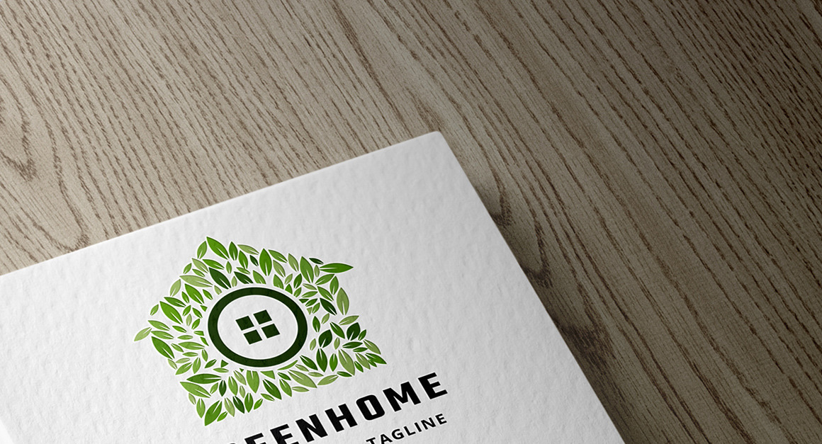 Zelené domácí logo šablona #153931 - TemplateMonster