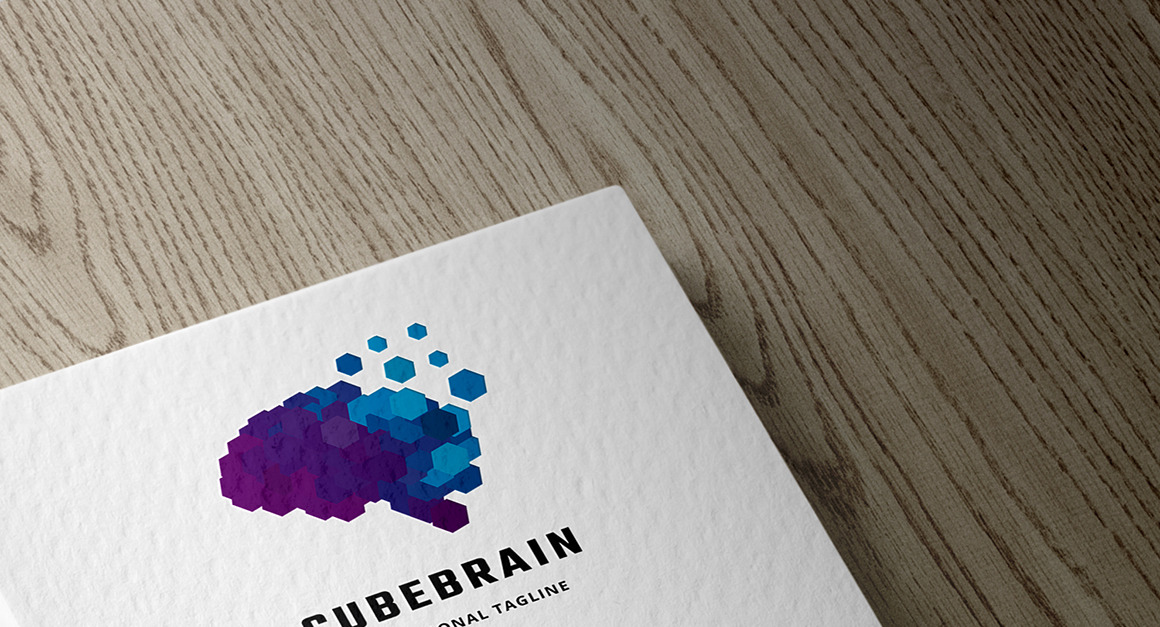 Cubes Brain Logo Template #154003 - TemplateMonster