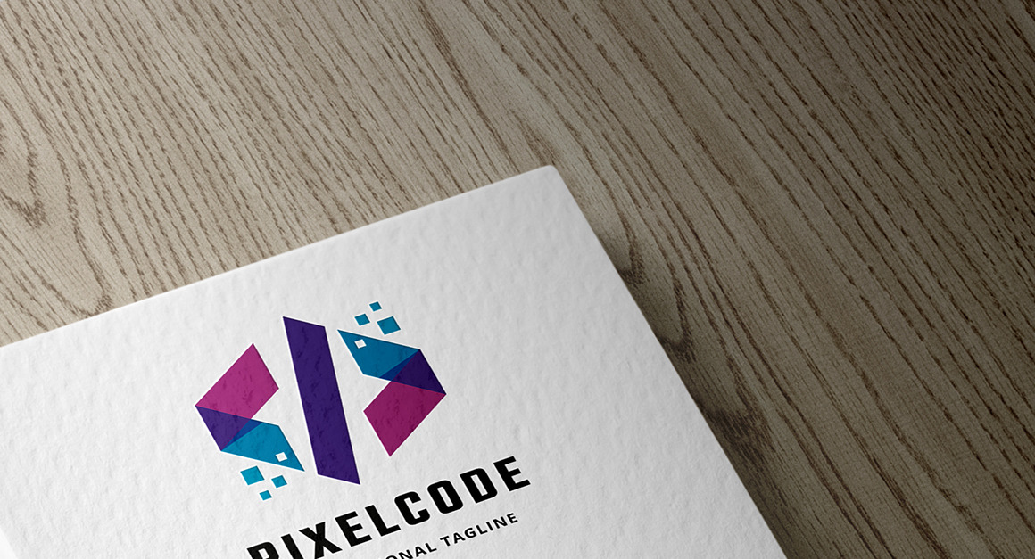 Pixel Code Logo Template #154012 - TemplateMonster