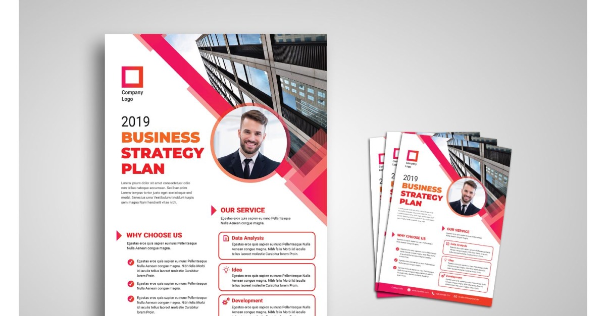 Flyer Template Business Strategy Plan - Corporate Identity Template