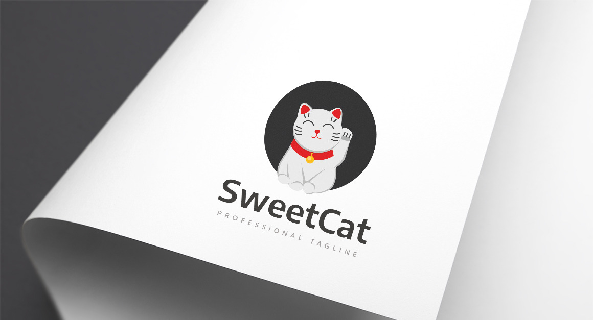 Sweet Cat Logo Template #154483 - TemplateMonster