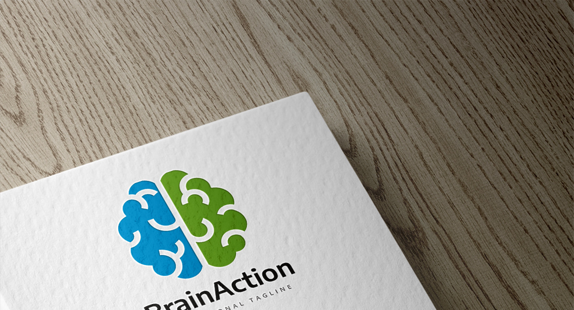 Brain Action Logo Template #154507 - TemplateMonster