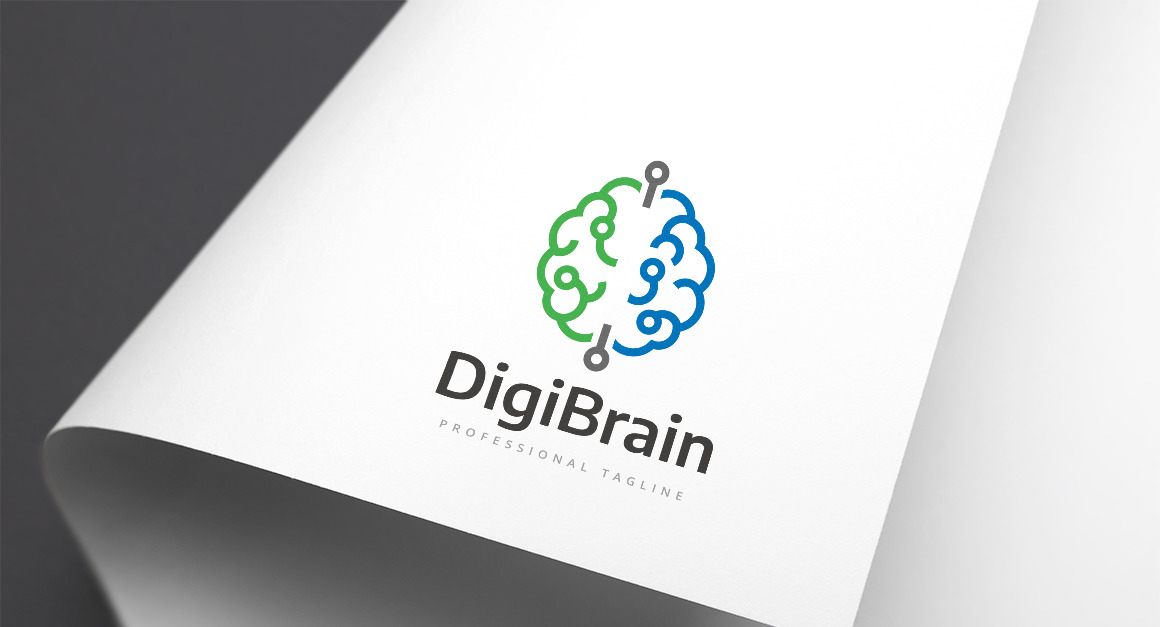Digi Brain Logo Template #154504 - TemplateMonster