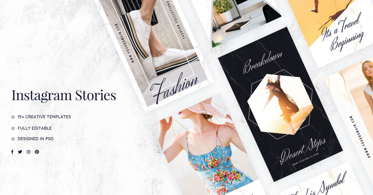 Instagram Stories Social Media Template - TemplateMonster