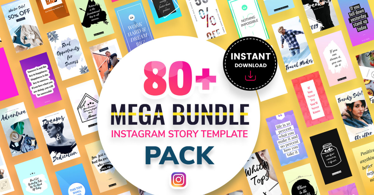 Mega Bundle Instagram Stories Social Media Template