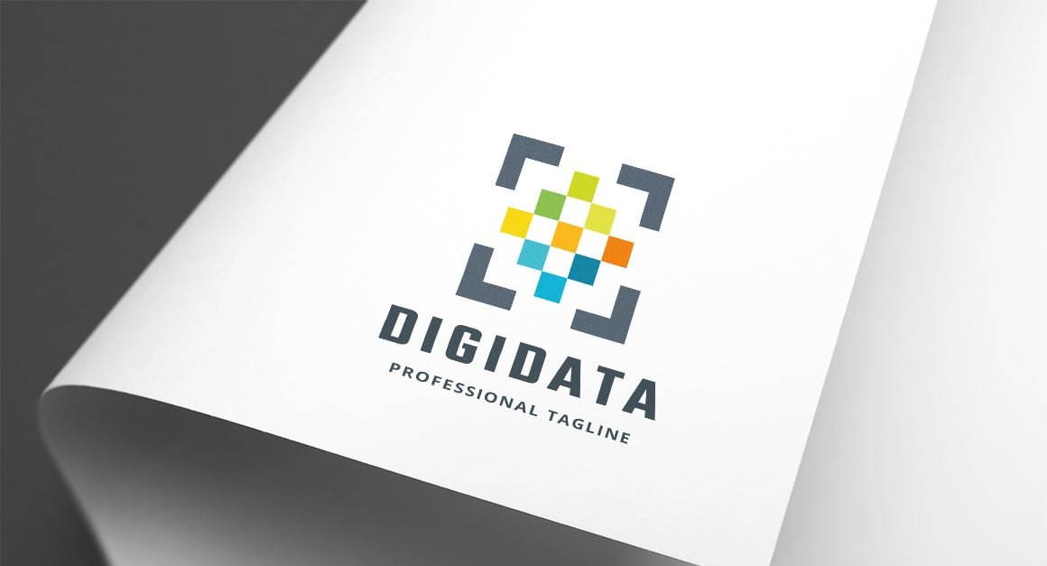Digital Data Logo Template #155034 - TemplateMonster