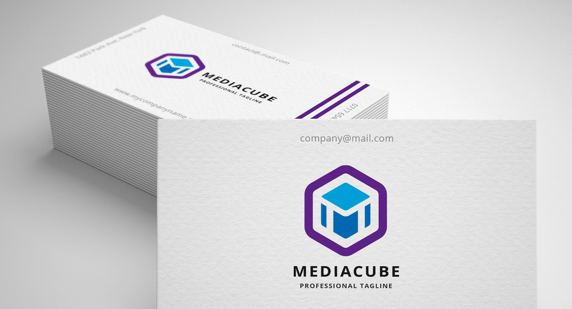 Media Cube Letter M Logo Template #155024 - TemplateMonster