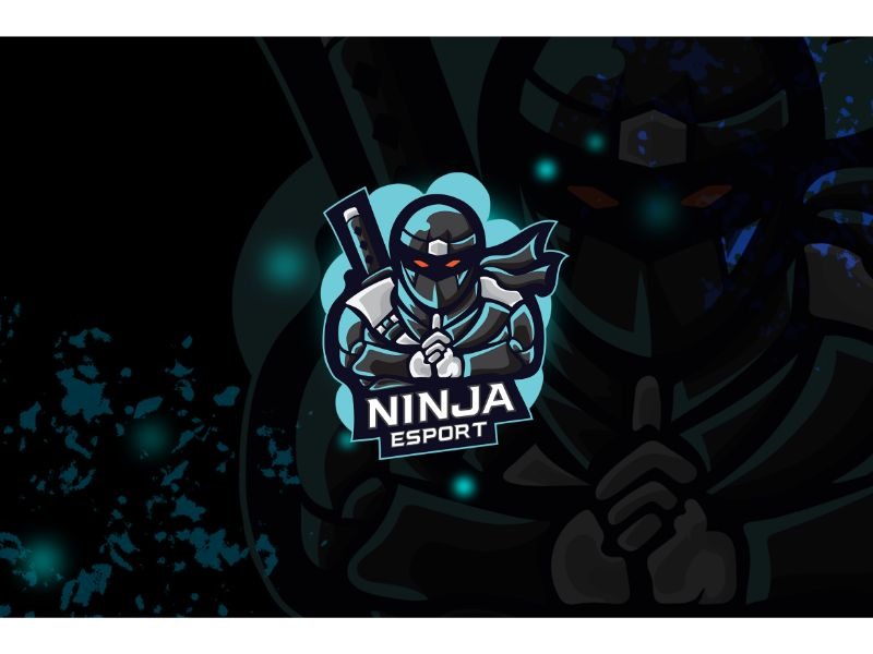 Modèle de logo Esport Ninja Saga #155194 - TemplateMonster