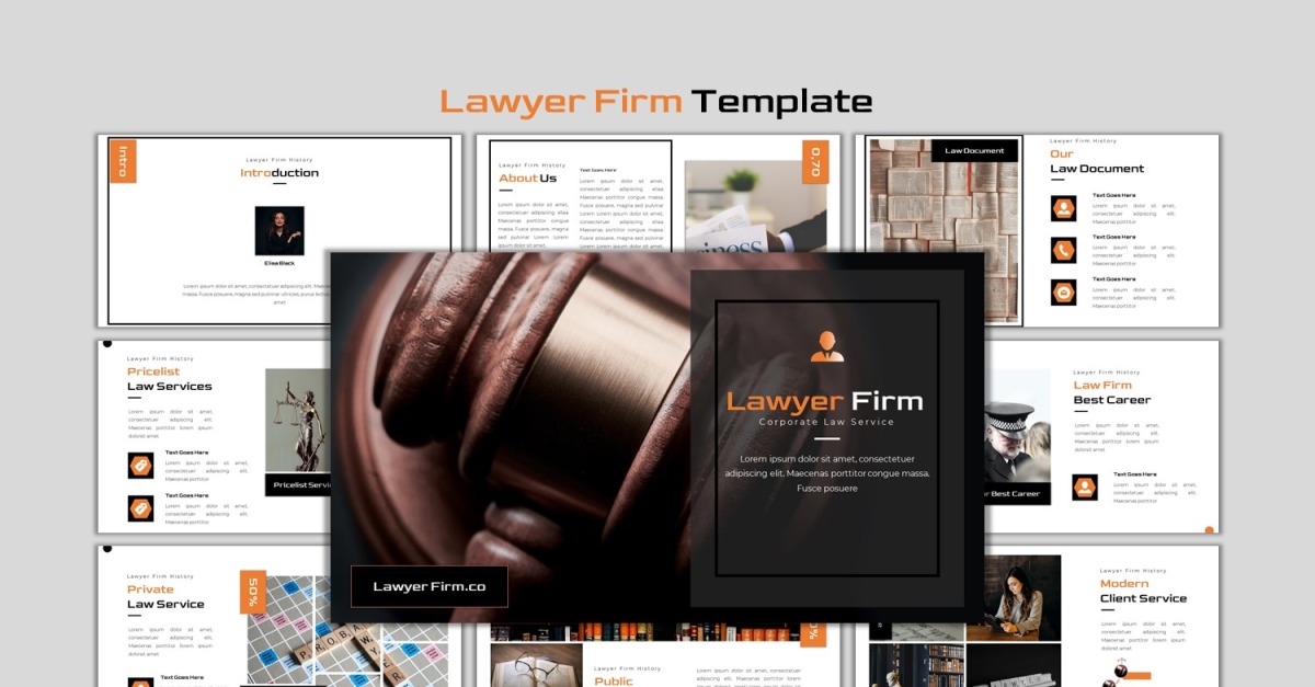 Studio legale - Modello PowerPoint di business creativo