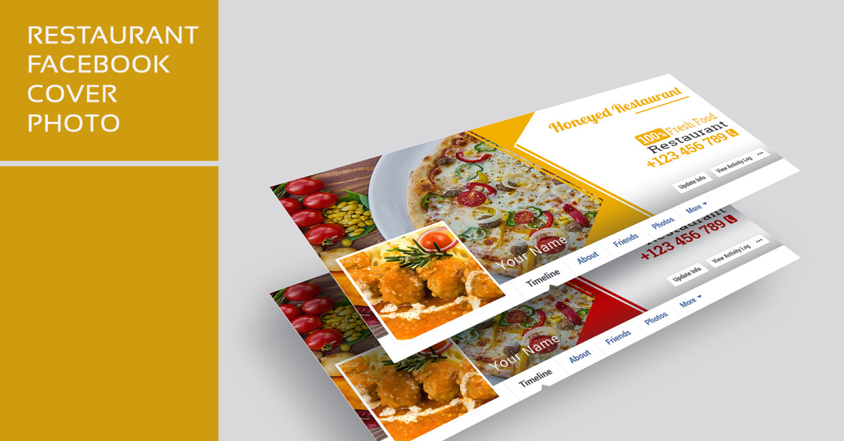 Free Restaurant Facebook Cover Photo Social Media Template