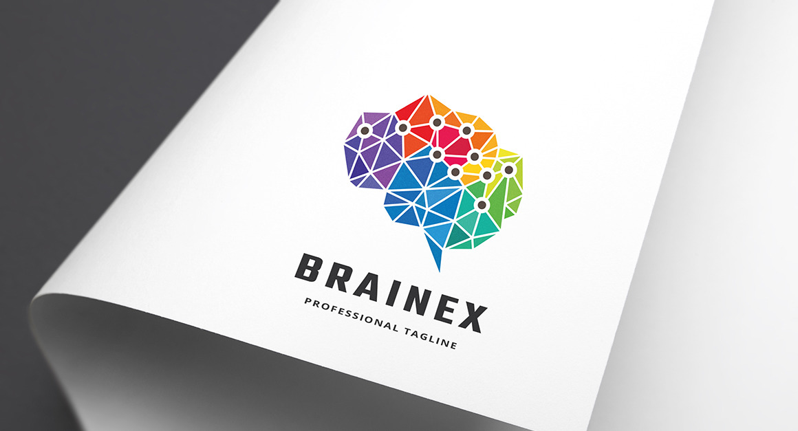 Brain Pixel Logo Template #156035 - TemplateMonster