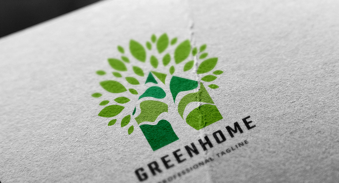Green Home Logo Template #156008 - TemplateMonster