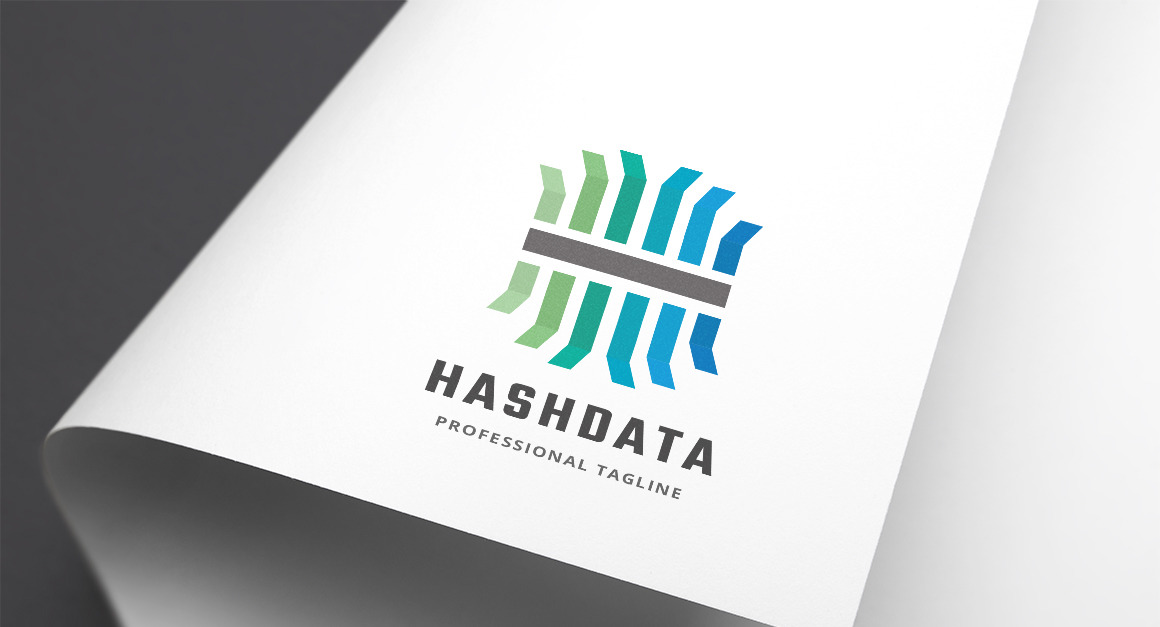 Hash Data Letter H Logo Template #156007 - TemplateMonster