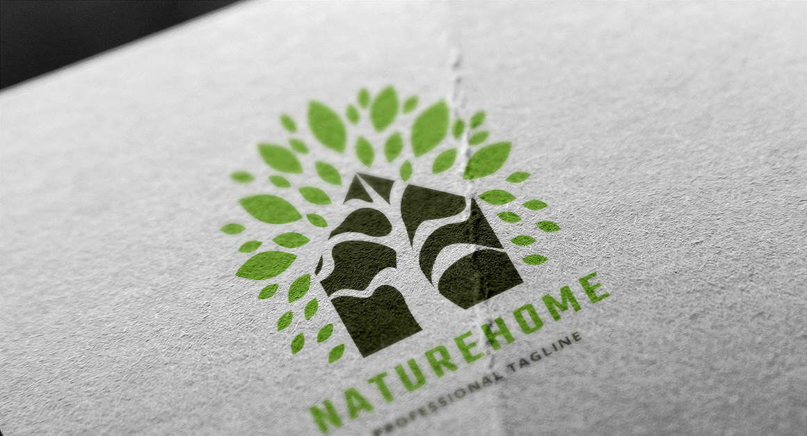 Nature Home Logo Template #156000 - TemplateMonster