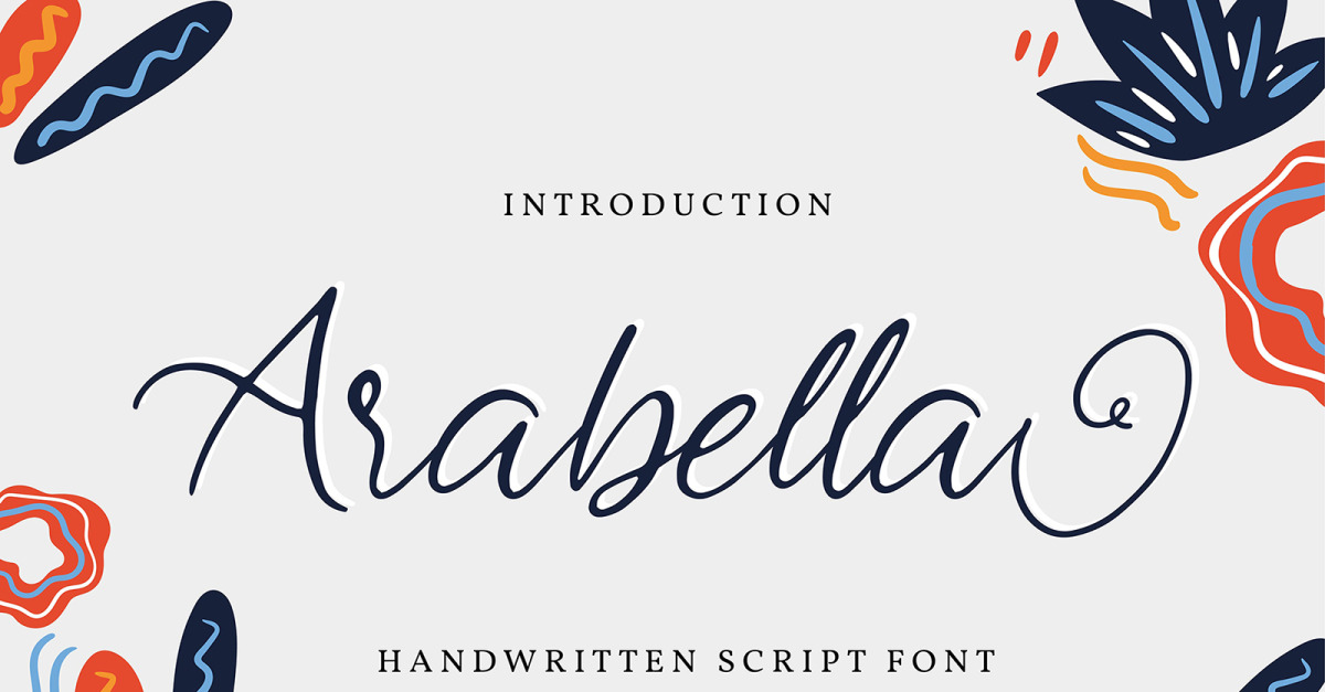 Arabella | Handwritten Cursive Font #156181 - TemplateMonster