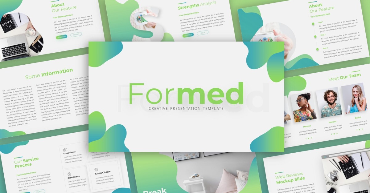 Formed Creative Presentation PowerPoint template