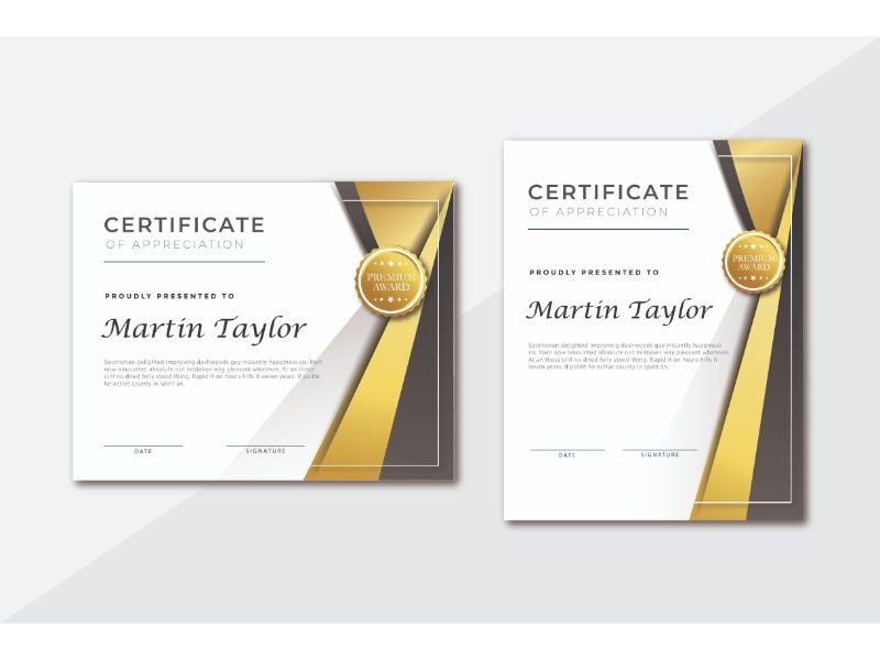 Martin Taylor Certificate Template #156397 - TemplateMonster