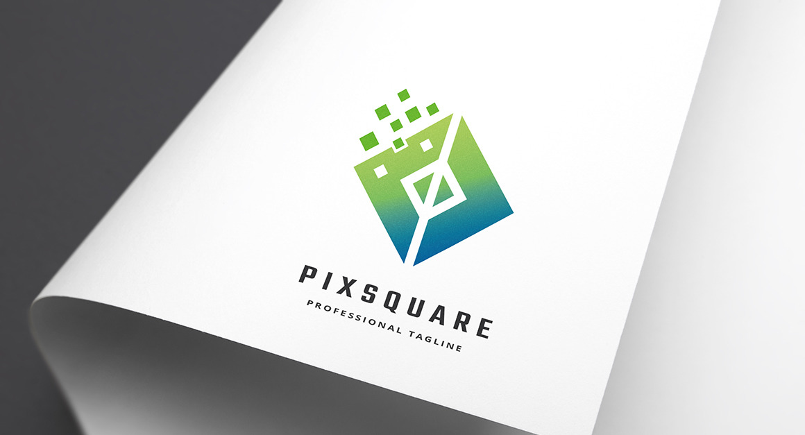 Pixel Square Logo Template #156467 - TemplateMonster