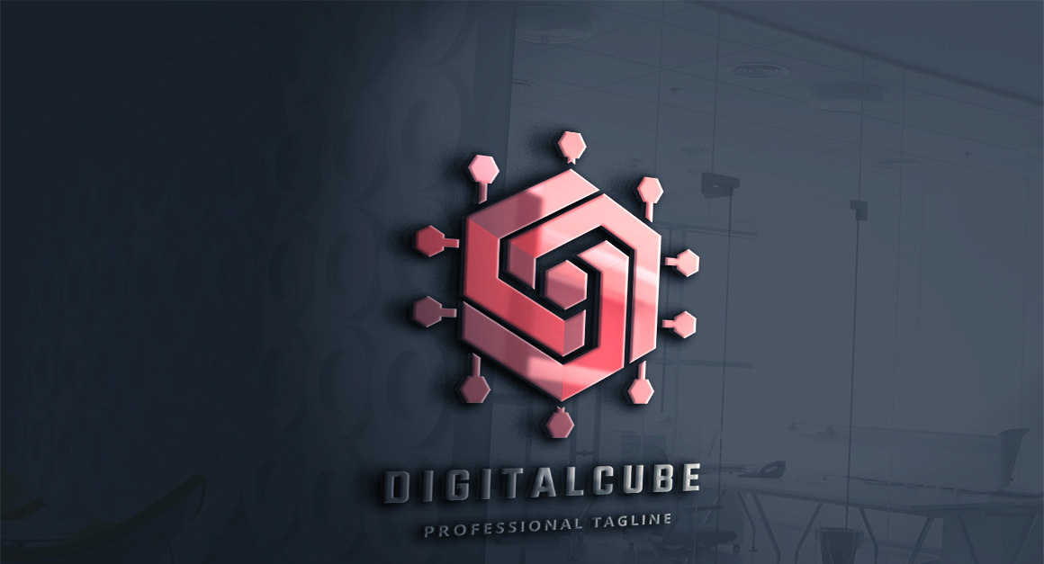 Digital Cube Logo Template #156550 - TemplateMonster