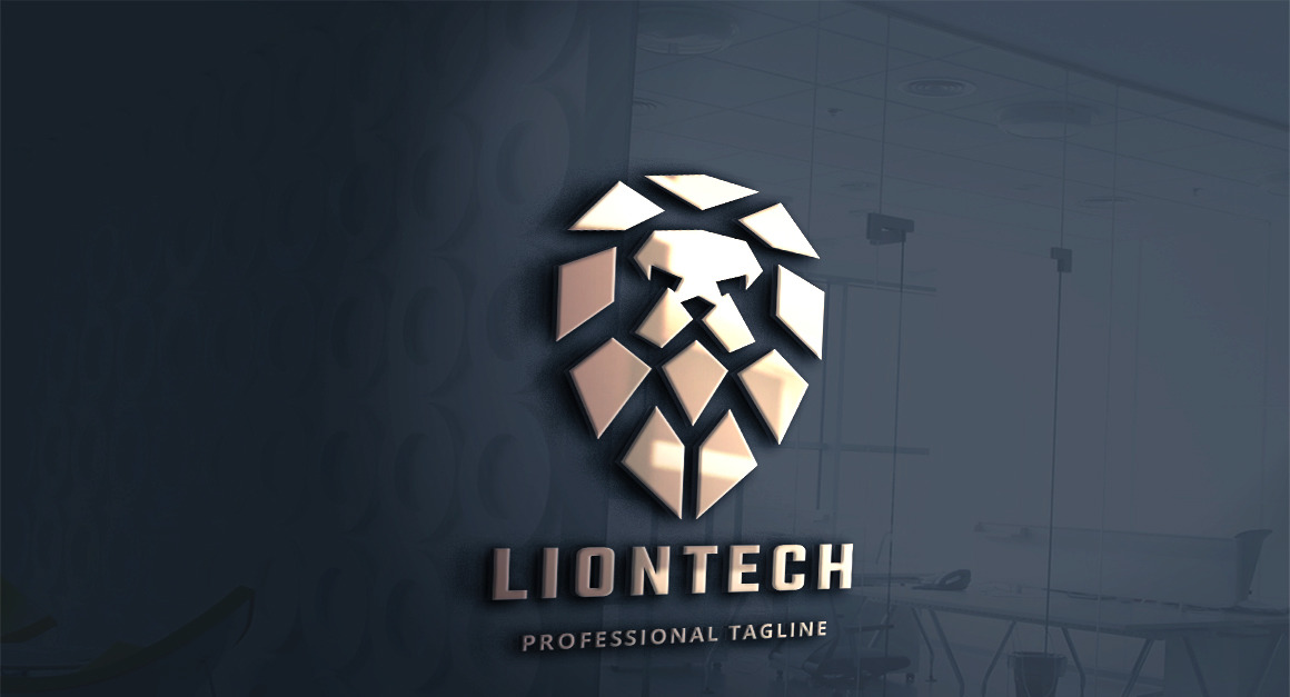 Lion Tech Logo Template #156504 - TemplateMonster
