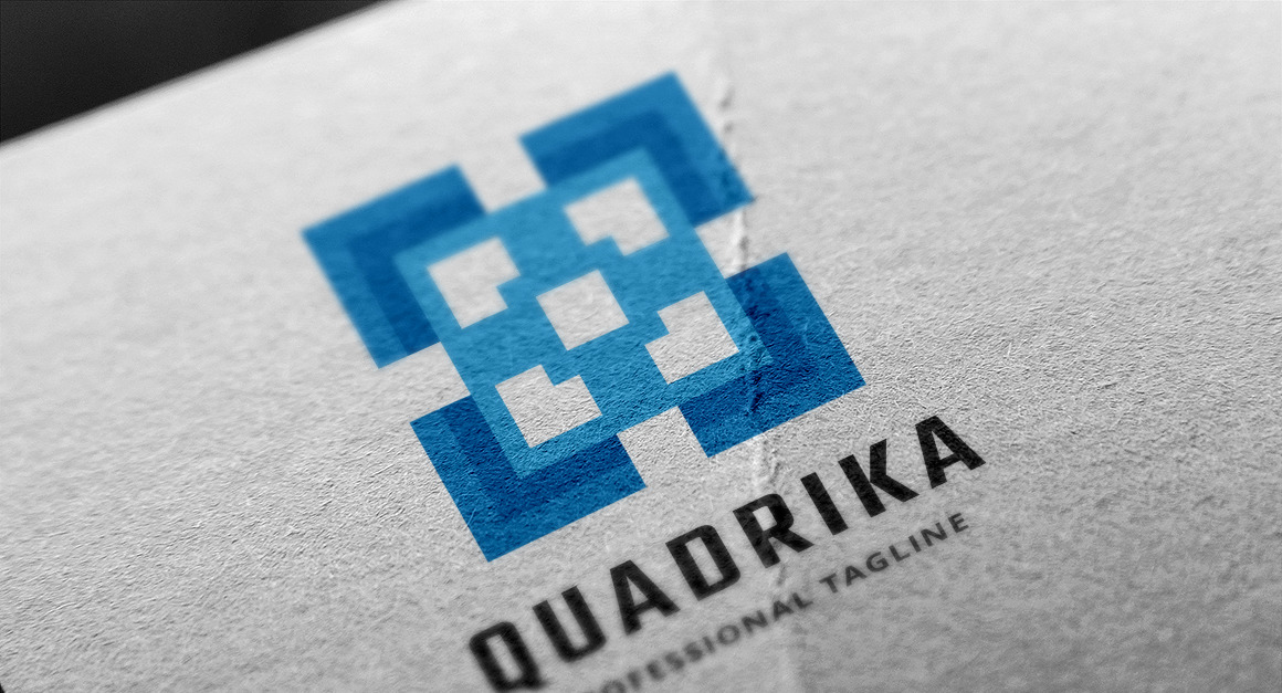 Modèle de logo carré superposé #156599 - TemplateMonster