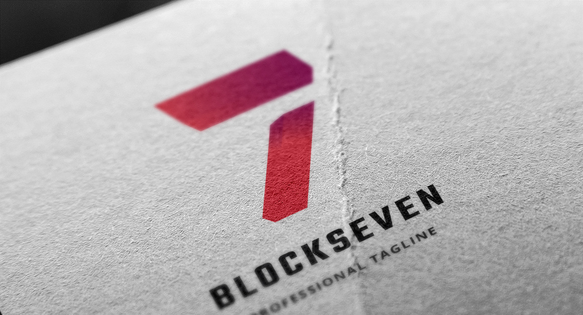 Block Seven Logo Template #156603 - TemplateMonster