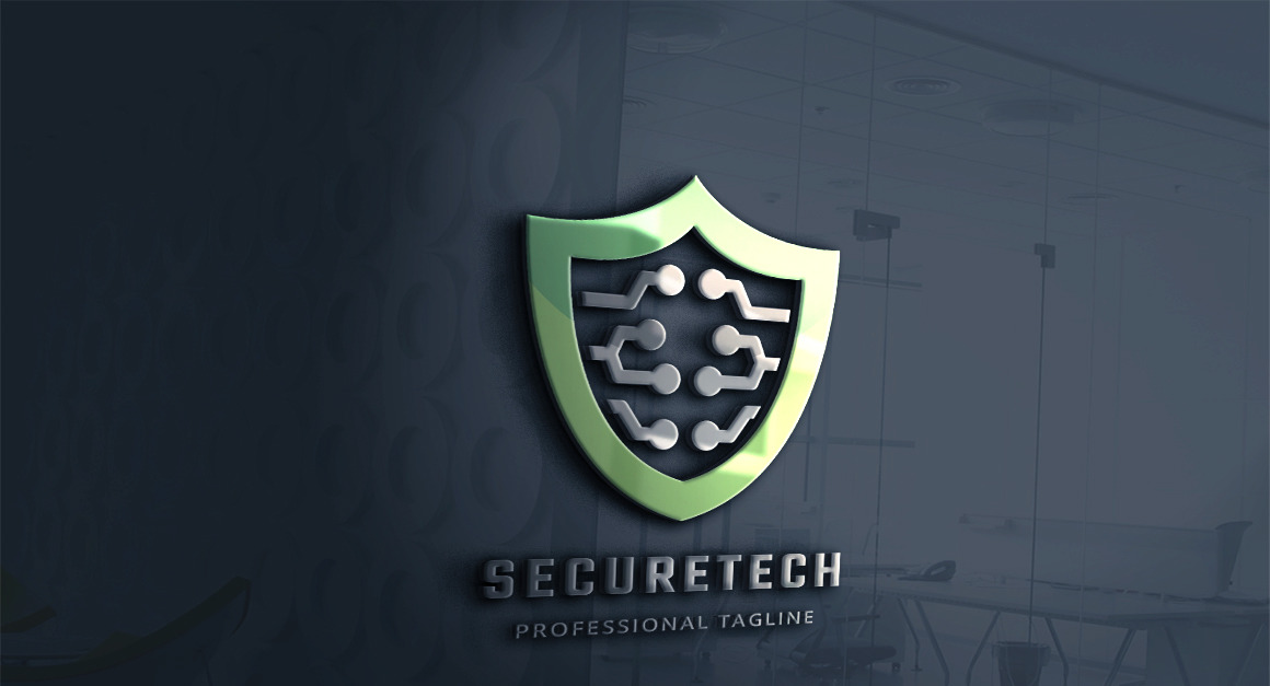 Secure Tech Logo Template #156625 - TemplateMonster