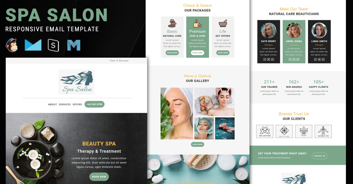 Spa Salon Newsletter Template #156695 - TemplateMonster