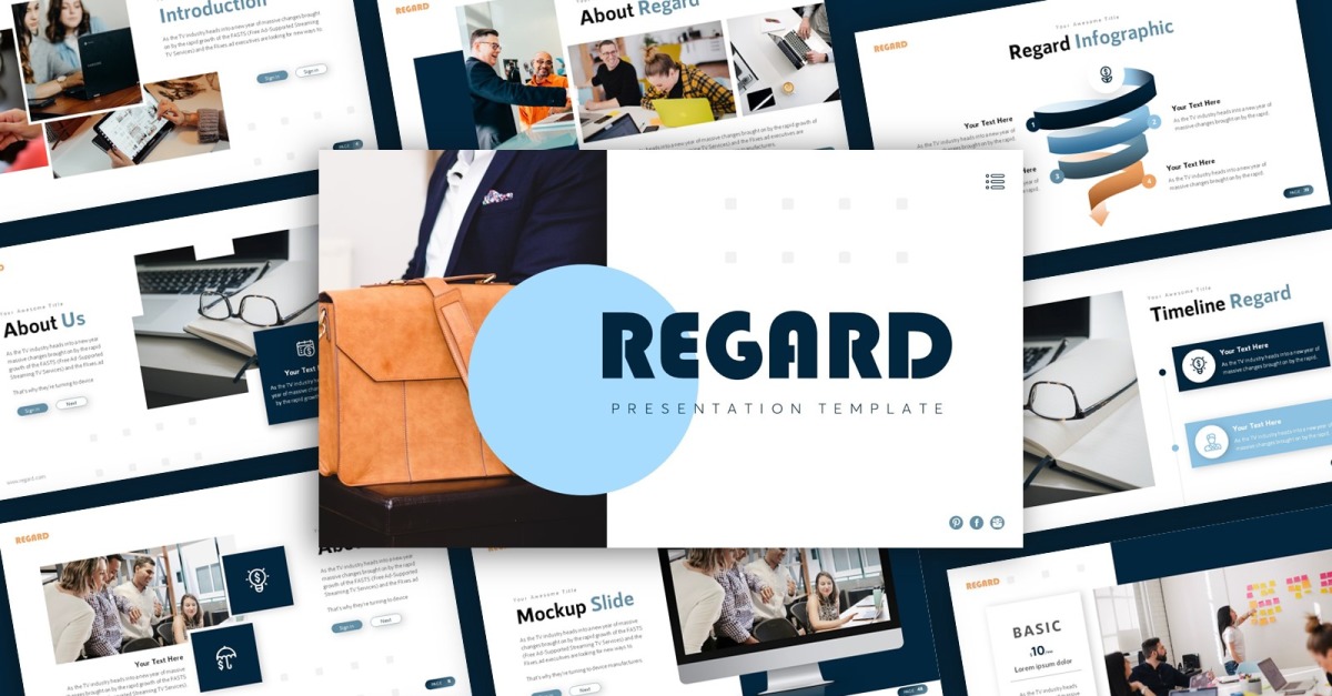 Regard Business Presentation PowerPoint template