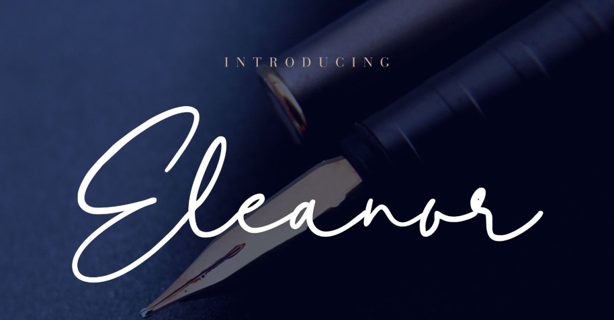 Eleanor Handwritten Cursive Font #156932 - TemplateMonster