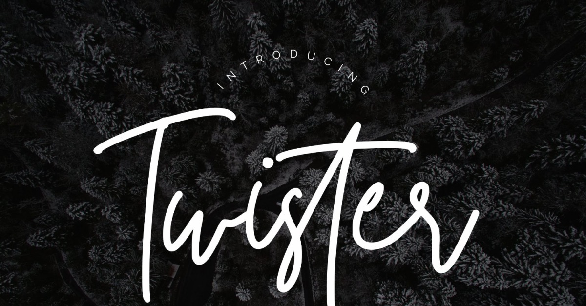 Twister Handwritten Cursive Font #156923 - TemplateMonster