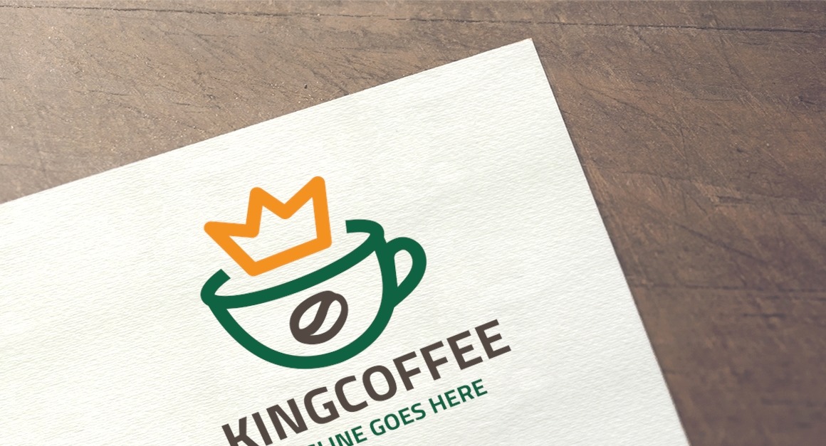 King Coffee Logo Template #157208 - TemplateMonster