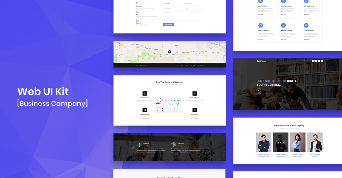 Business Company Web UI Kit #157490 - TemplateMonster