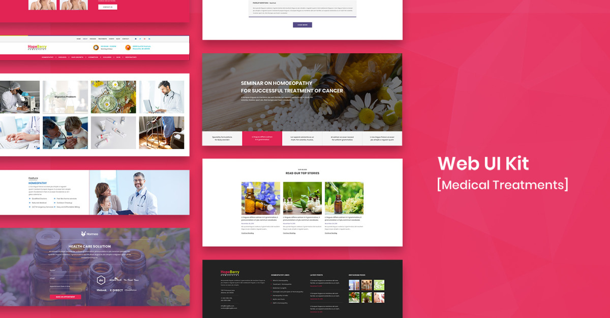 Medical Web UI Kit #157508 - TemplateMonster
