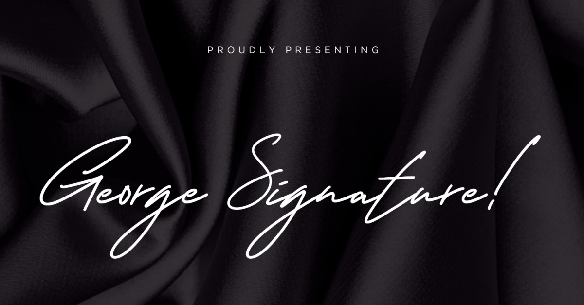 George Signature Classy Font #157833 - TemplateMonster