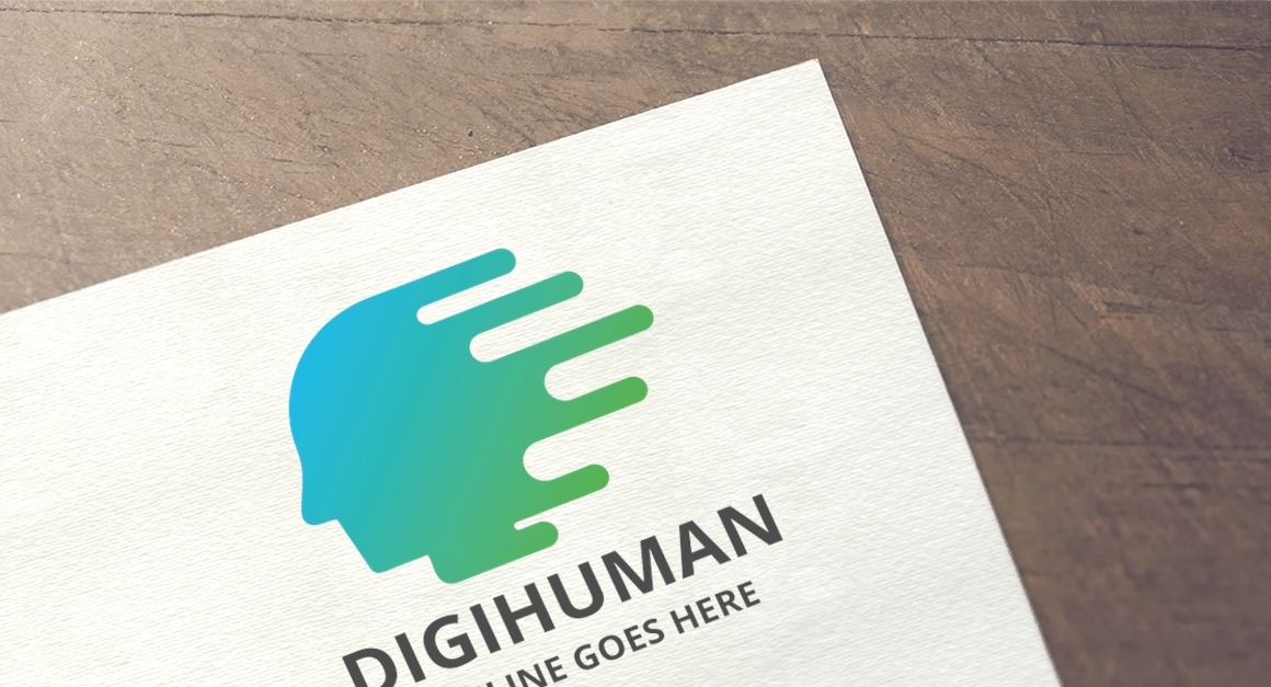 Digital Human Logo Template #157997 - TemplateMonster