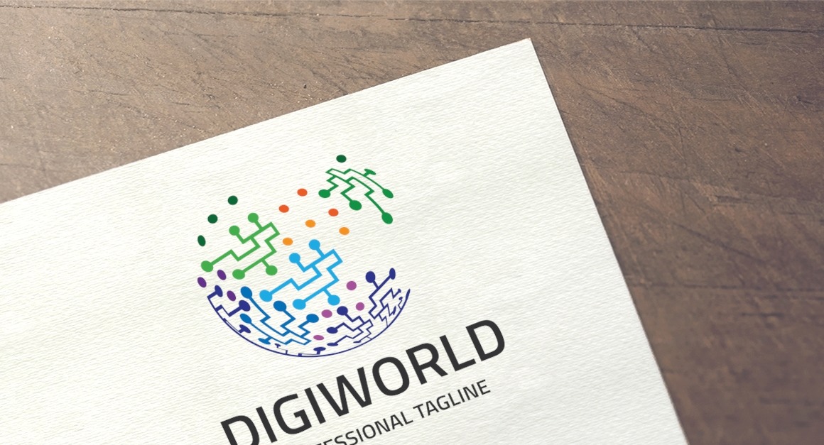 Digital World Logo Template #157981 - TemplateMonster