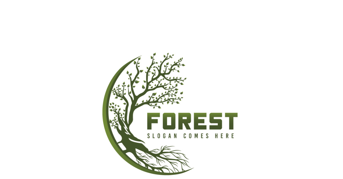 Orman Logo Şablonu #158054 - TemplateMonster