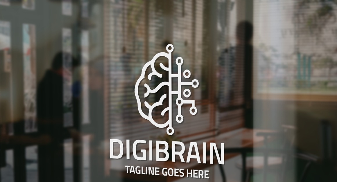 Plantilla de logotipo de Digi Brain #158000 - TemplateMonster