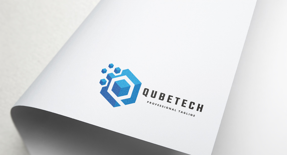 Qube Tech Q Logo Template #158762 - TemplateMonster