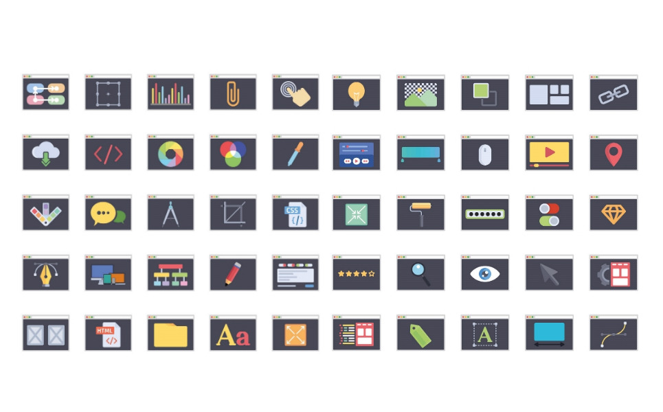 Web Page Icon Set #158947 - TemplateMonster