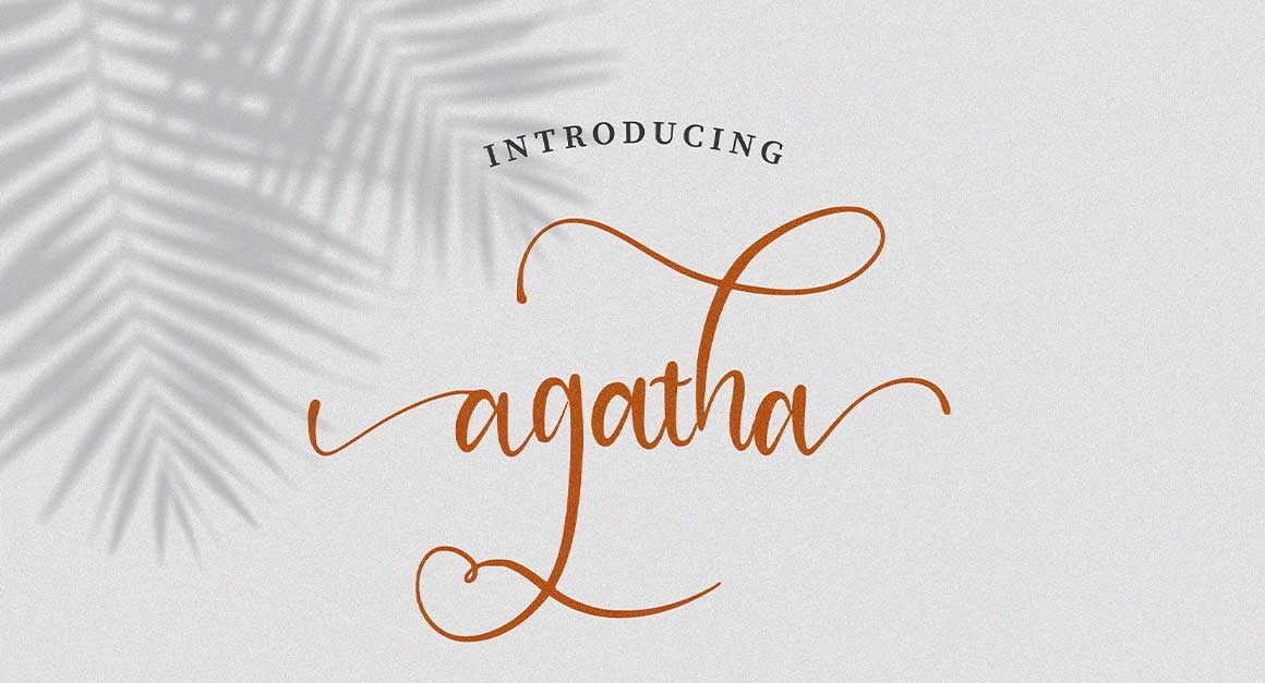 Fuente Agatha Cursive #159385 - TemplateMonster